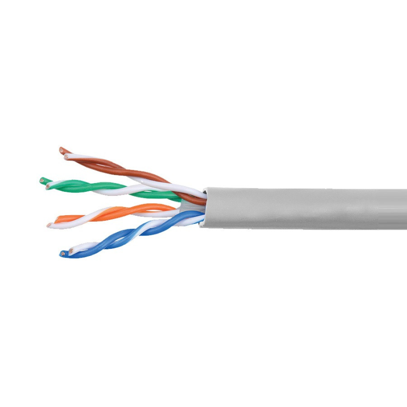 40Mts Cable Utp Cat 5e Gris UL Hikvision 100% Cobre